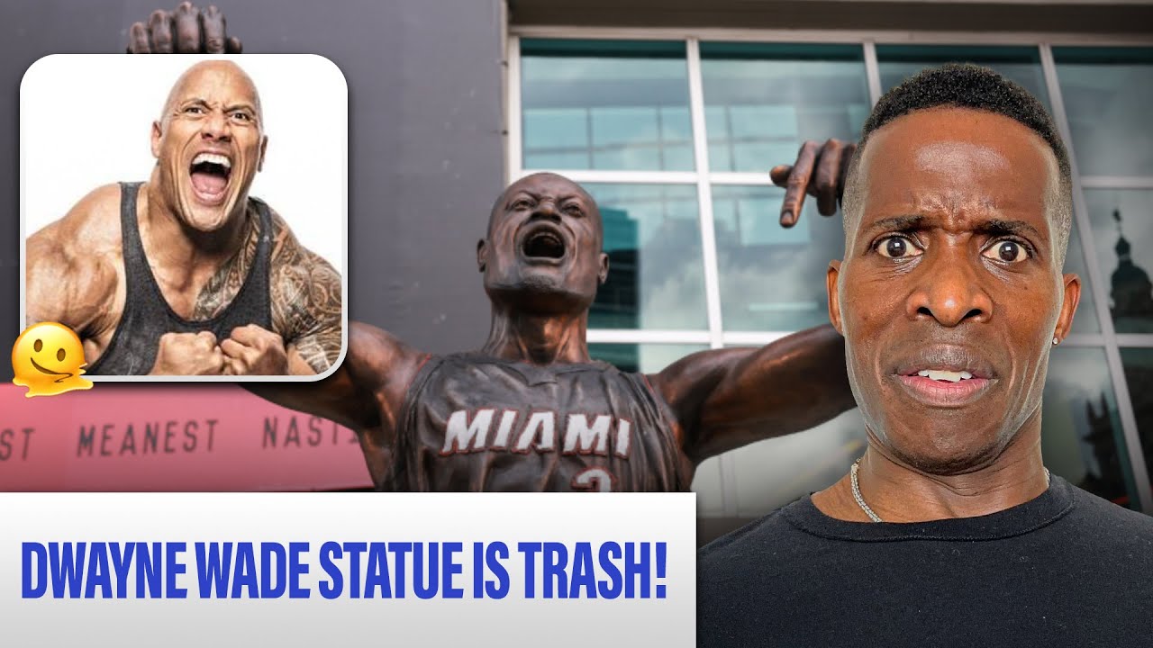 The Dwayne Wade Statue Is Trash. It Looks More Like Dwayne "The Rock ...