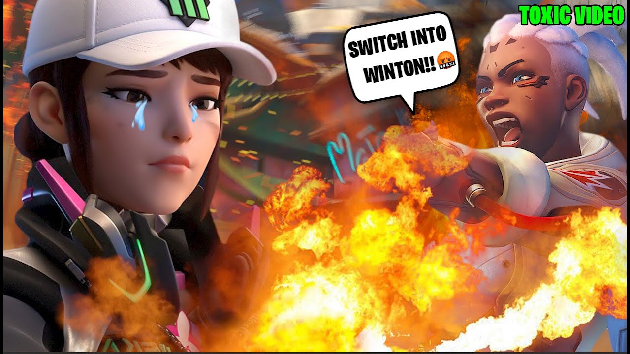 DELUSIONAL DPS PLAYER YELLING AT ME TO PLAY WINTON |OVERWATCH| - YouTube