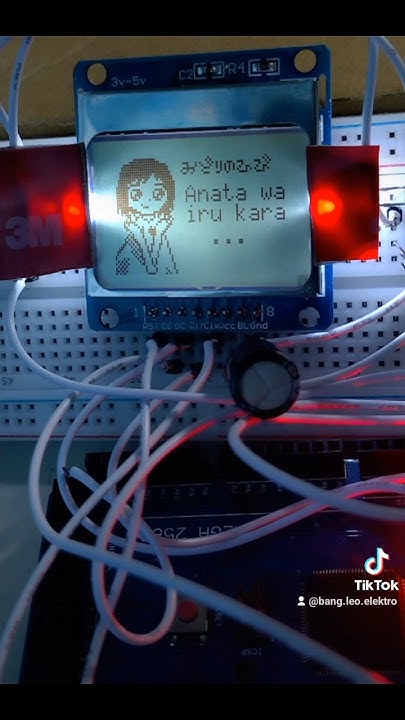 Eksperimen LCD Nokia 5110 Arduino, Menampilkan karakter grafik dan lirik lagu. - YouTube