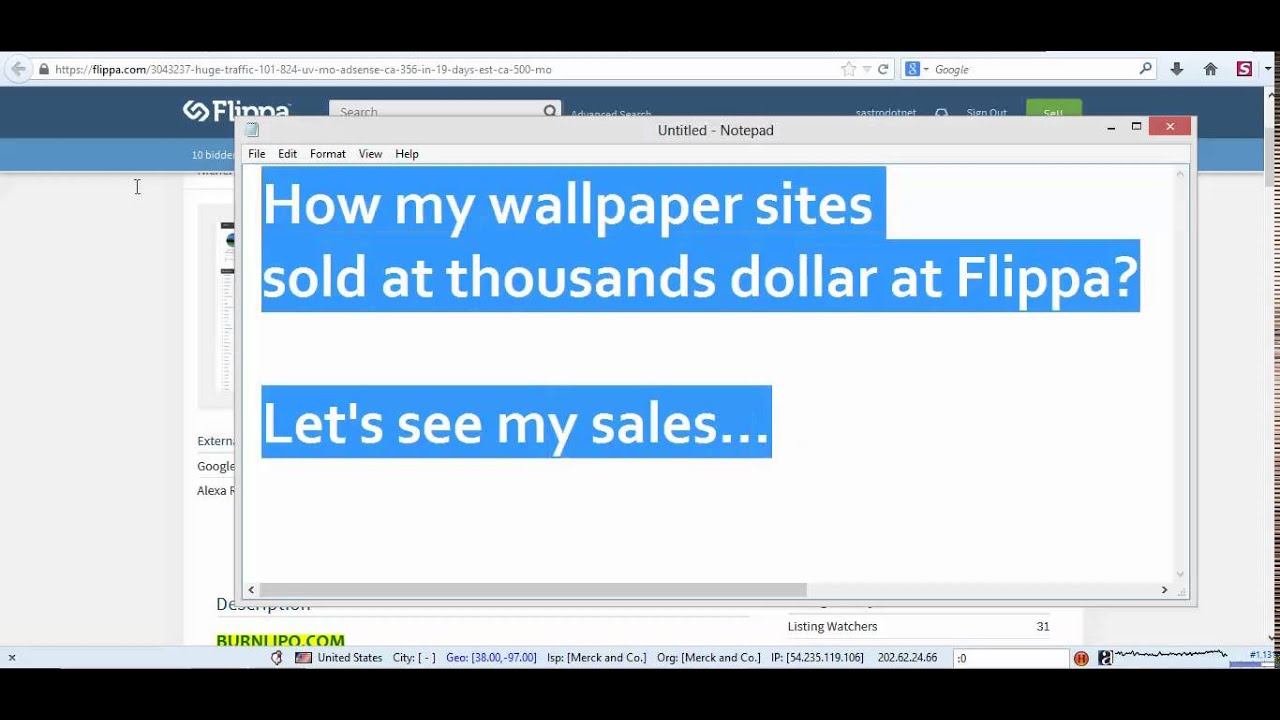 How to Make Money From Wallpaper Website - YouTube