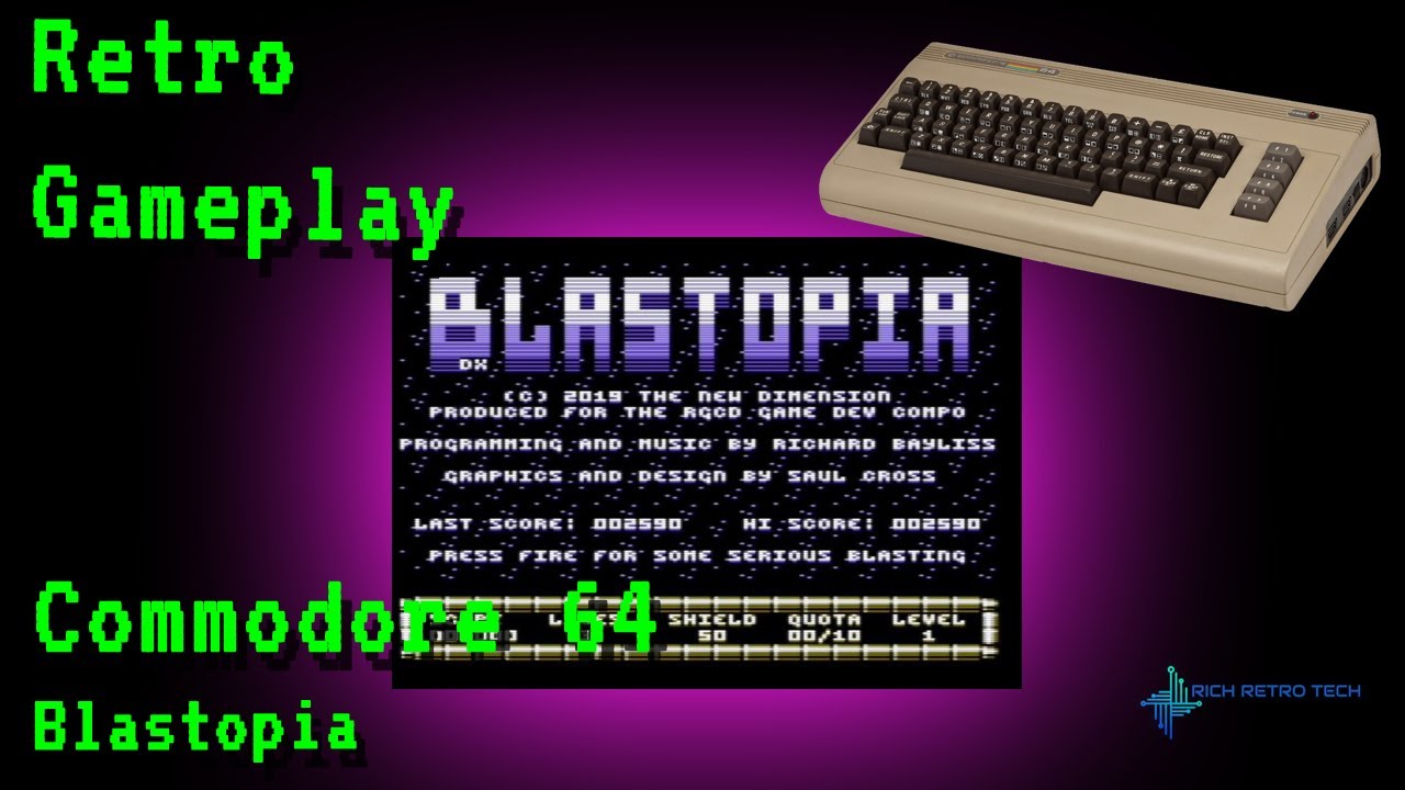 New Retro Games - Commodore 64 - Blastopia - YouTube