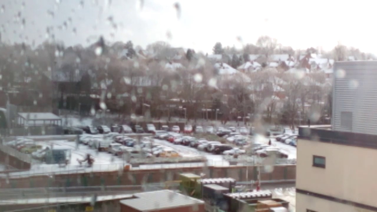 Snow day at Royal Derby Hospital, January 2015(7) - YouTube
