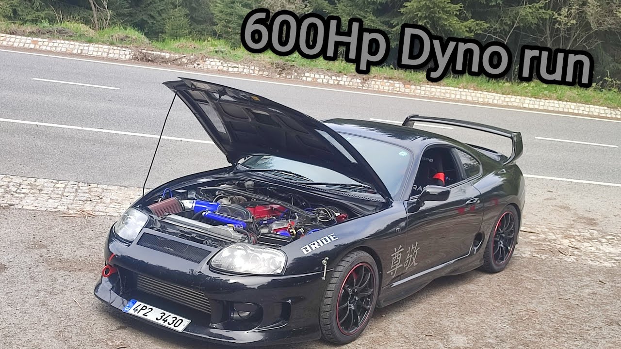Toyota Supra 600HP Dyno run - YouTube
