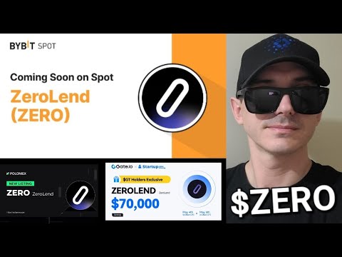 $ZERO - ZEROLEND TOKEN CRYPTO COIN LINEA ZERO LEND BYBIT GATE MEXC GLOBAL POLONIEX KUCOIN ...