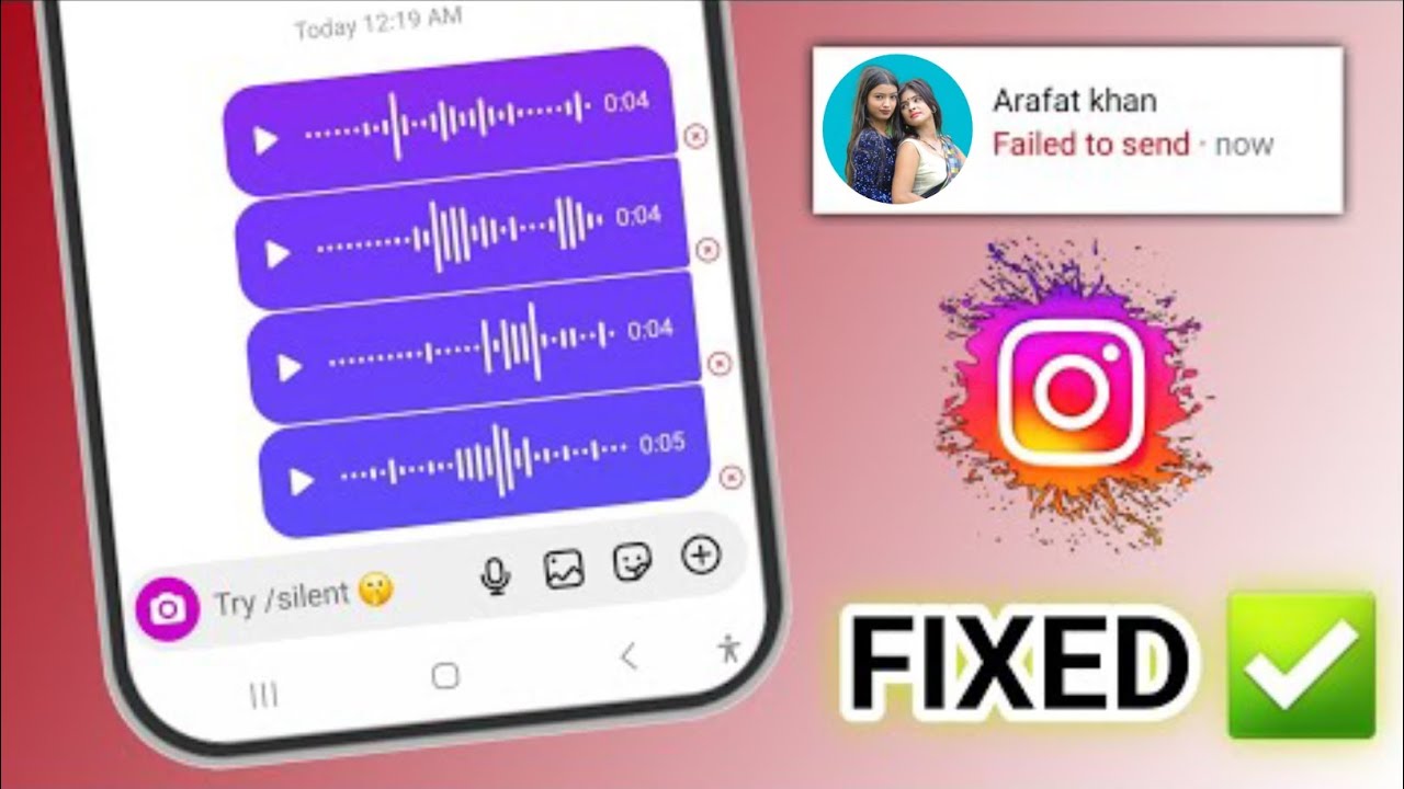 How To Fix Instagram Voice Message Not Sending Problem 2025 | Voice ...