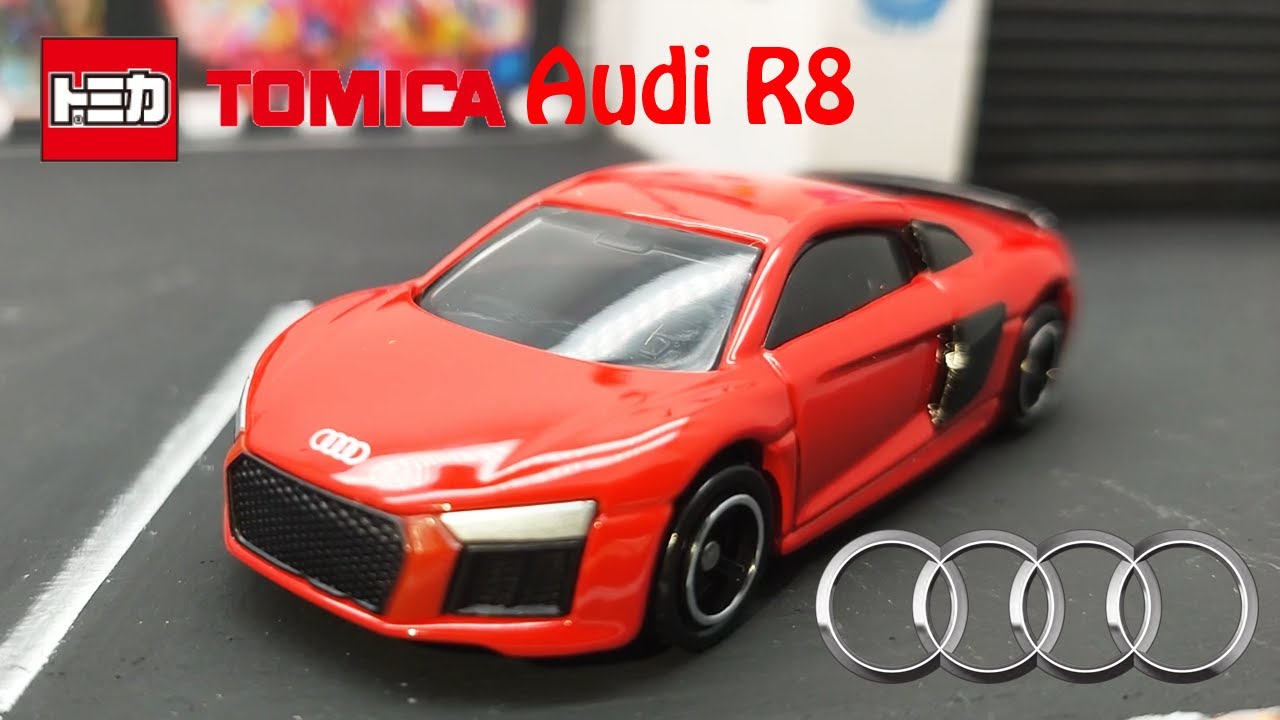 Tomica Reguler No 39 Audi R8 Metalic Red miniatur diecast Mobil Audi R8 ...