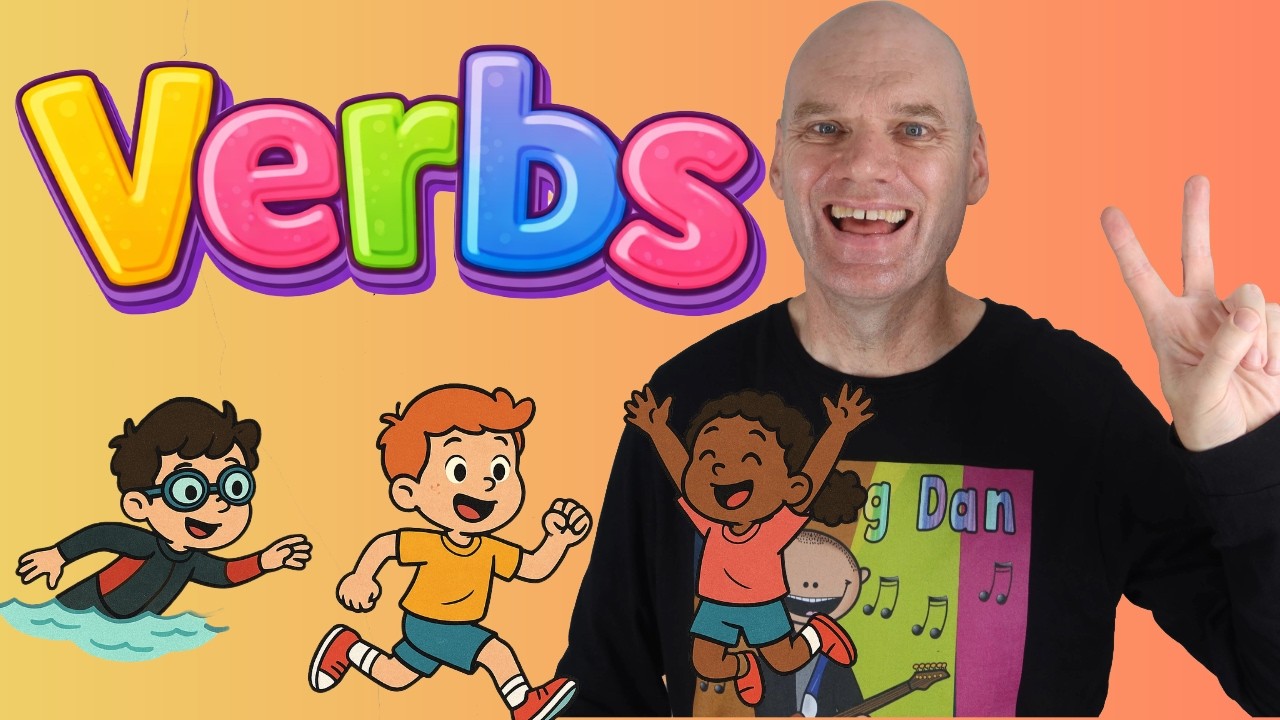 The Verbs Song! | Action Words for Kids | Learn Verbs with Movement ...