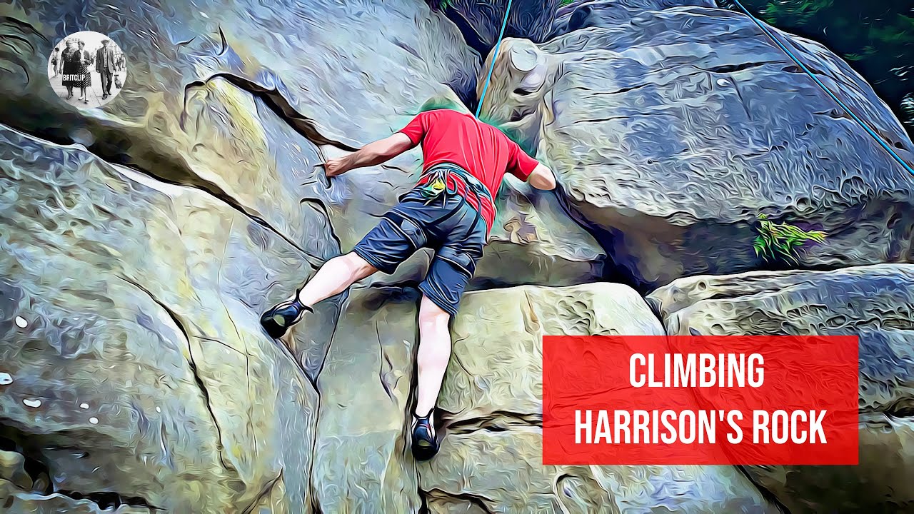 Climbing Harrison's Rock - YouTube