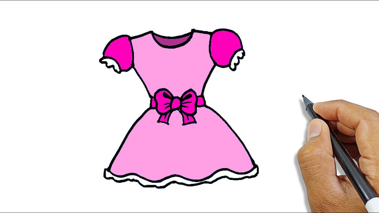 How To Draw A Girl Clothes Easy So Easy | Simple Drawings For Beginners ...