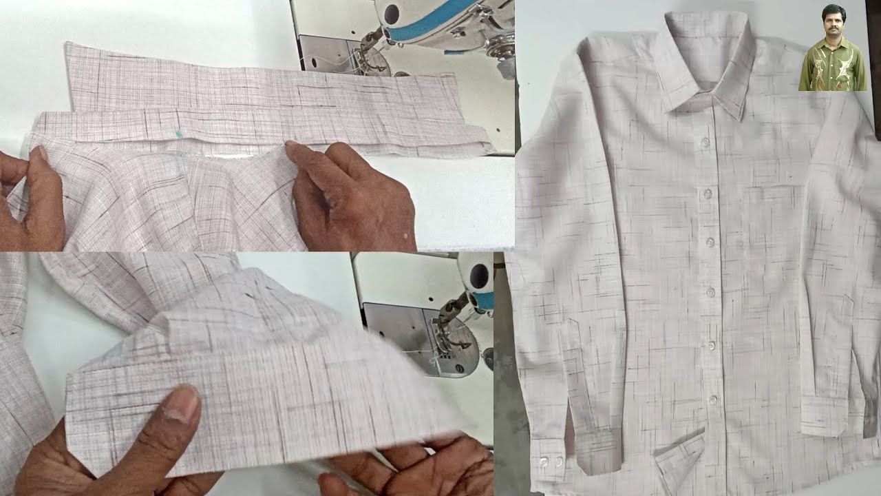 Gents shirt clear professional stitching full video / how to stitch ...