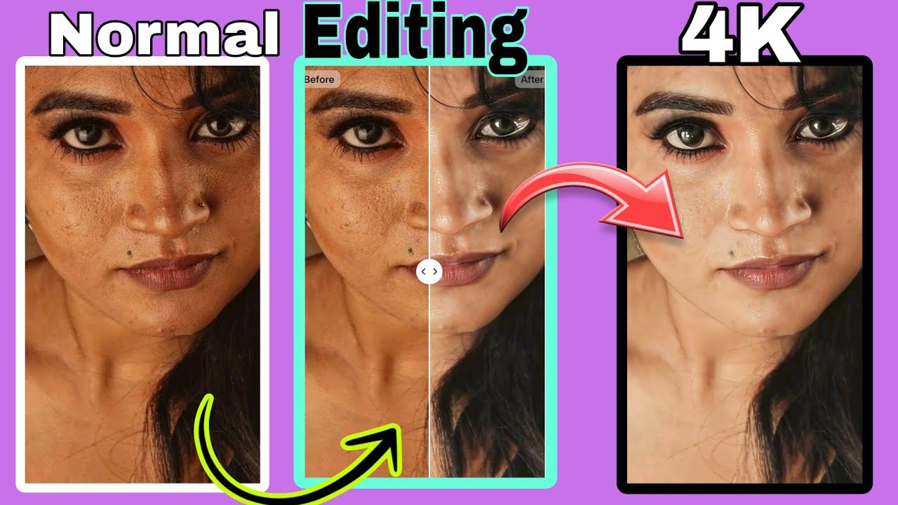Normal Photo To 4k Photo Just One Click || Photo Editing || #edit #photoediting 2 - YouTube