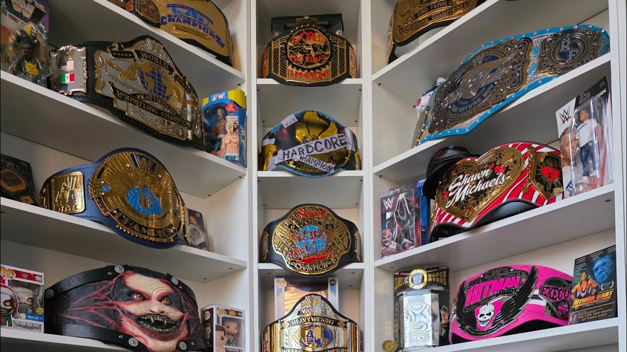 New WWB WWE Belt Room - YouTube