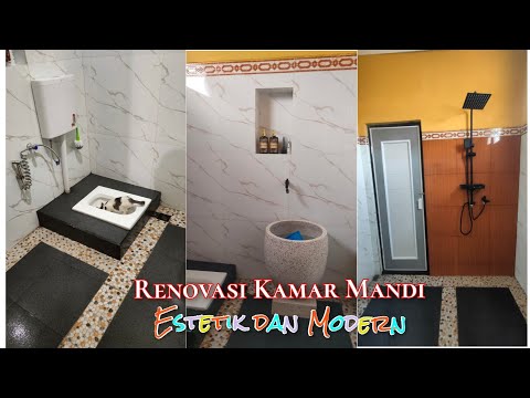 Renovasi Kamar Mandi Jadul menjadi estetik || Makeover kamar mandi jadi mewah