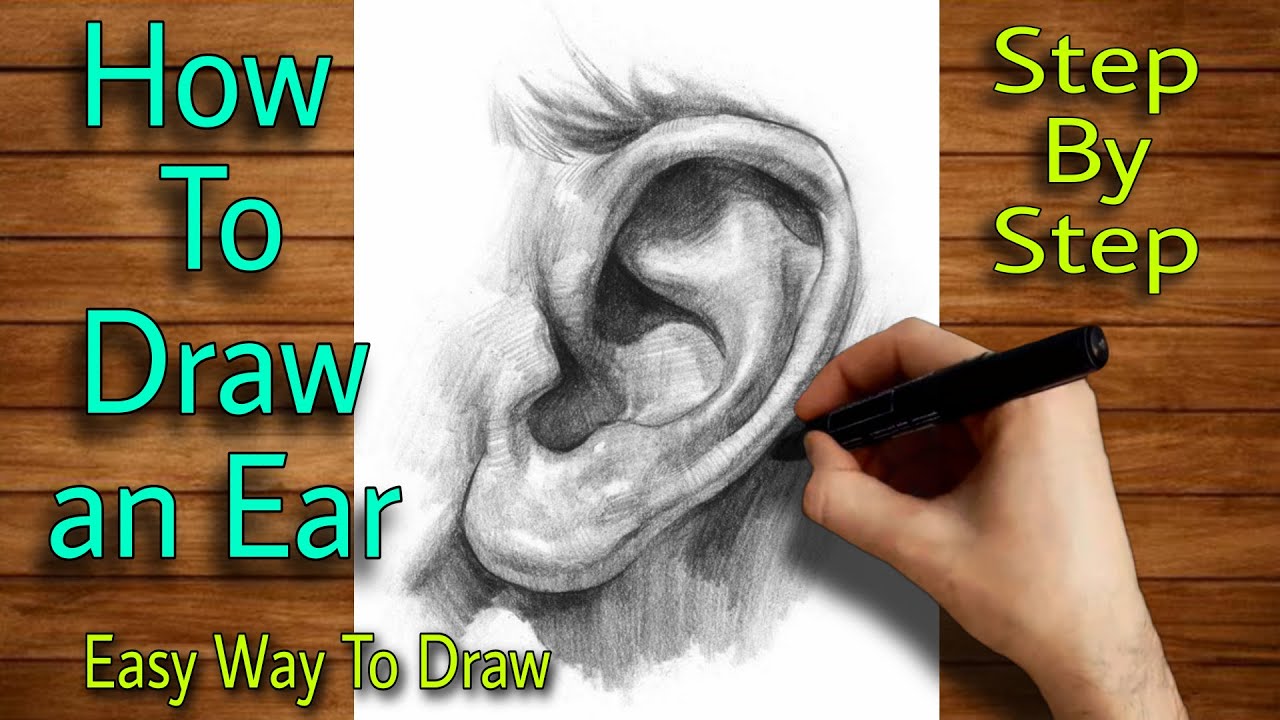 How To Draw an Ear Easy | Easy way To draw - YouTube