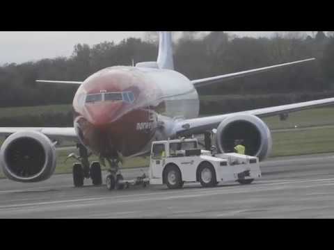 Norwegian Boeing 737 MAX 8 Push Back + Engine Start! - YouTube