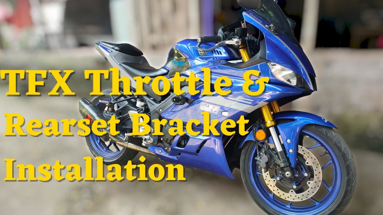 Installation of TFX Throttle & Adjustable Rearset Bracket for Yamaha R3 ...