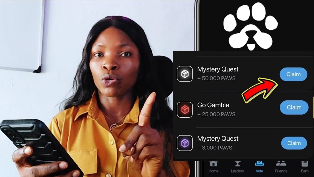 PAWS AIRDROP Mystery Quest And Gamble Solved - YouTube
