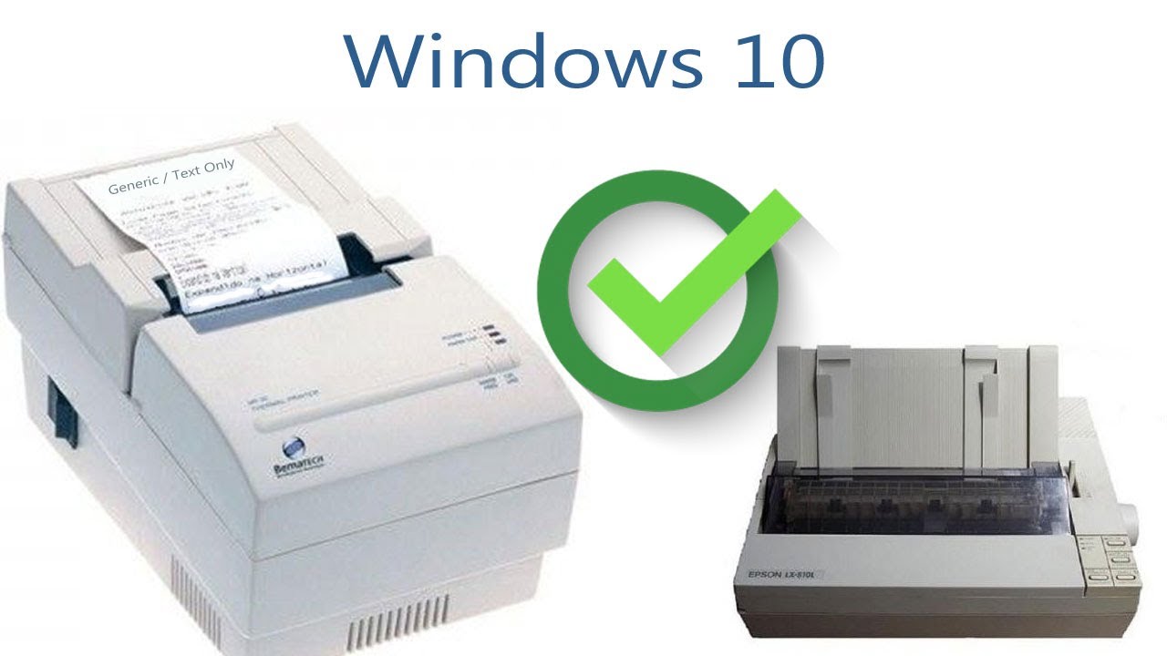 Driver genérico impressora nao fiscal windows 10 e 7 - YouTube