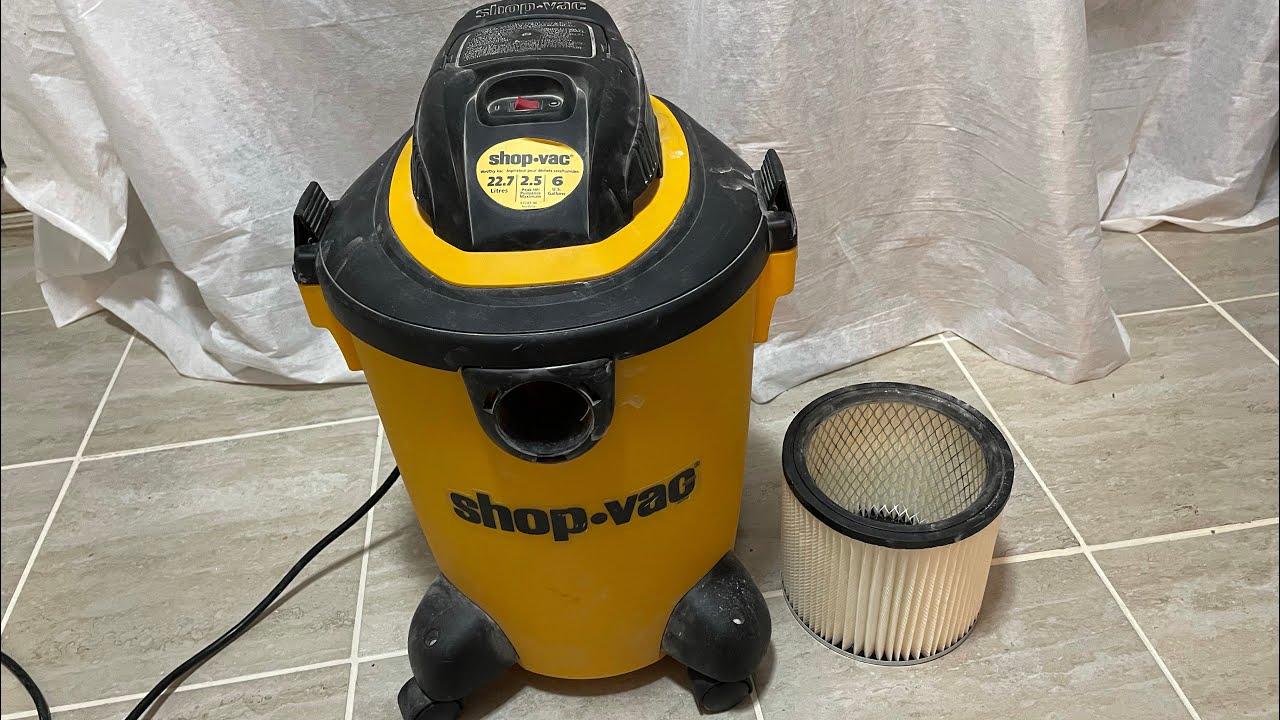 How To Install A Cartridge Filter On A Shop Vac - YouTube
