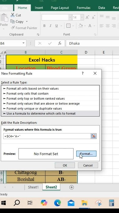 Conditional Formating tips in excel #tipsandtricks #youtubeshorts # ...