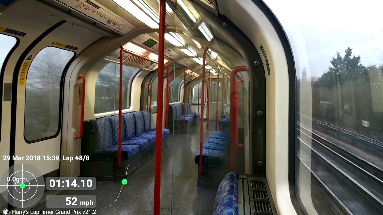 London Underground Central Line 1992 Stock acceleration 0-53mph (0 a ...