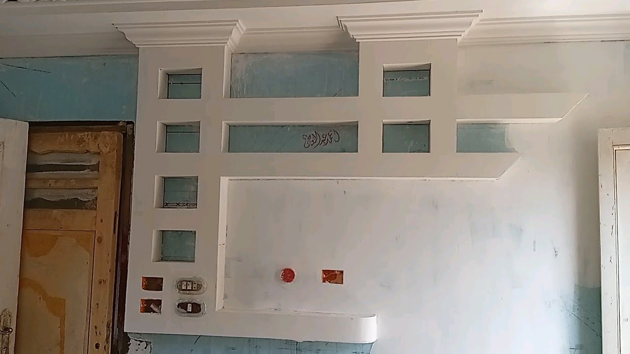 ديكور بسيط لشاشة التليفزيون .. simple tv screen decor - YouTube