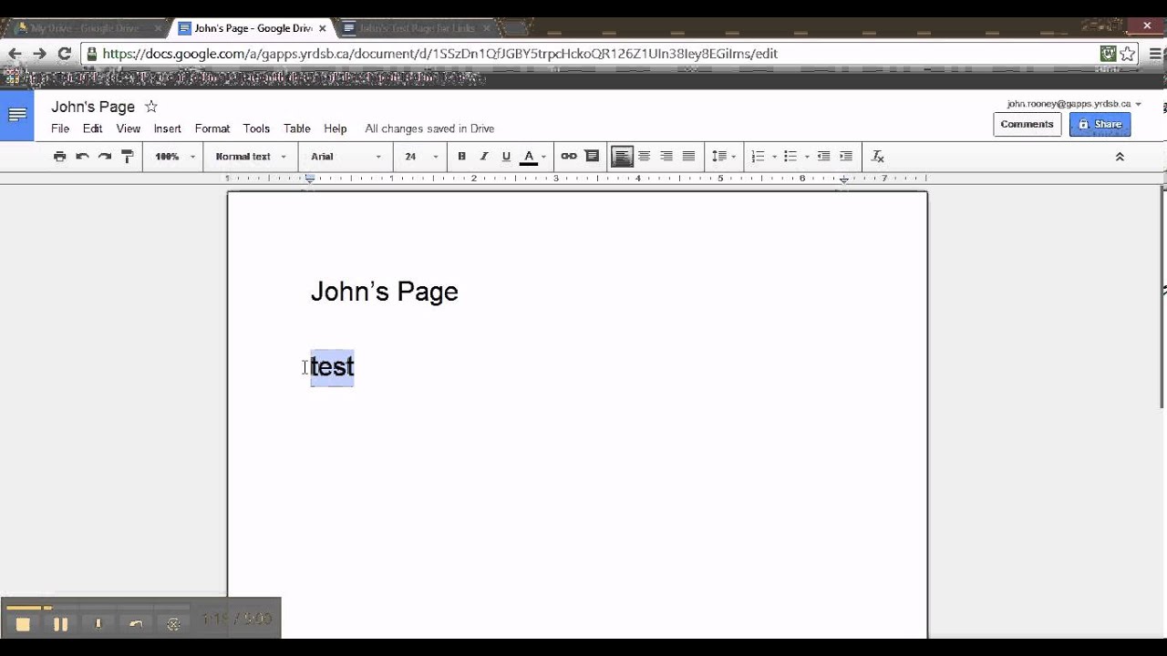 Linking Documents in your Google Drive - YouTube
