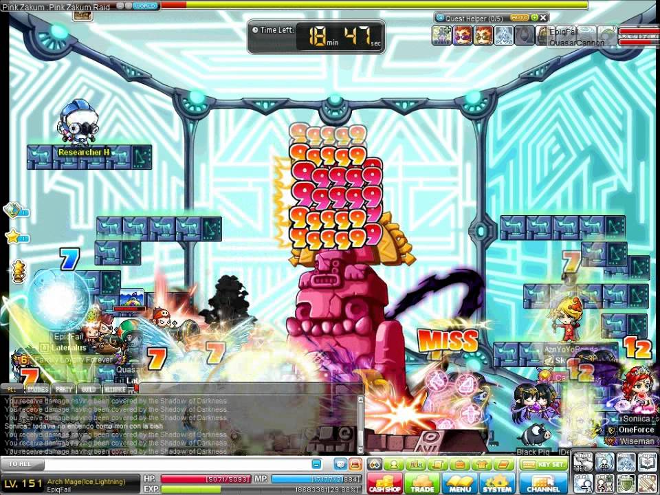 Maplestory - GMS - Mardia: Pink Zakum - YouTube