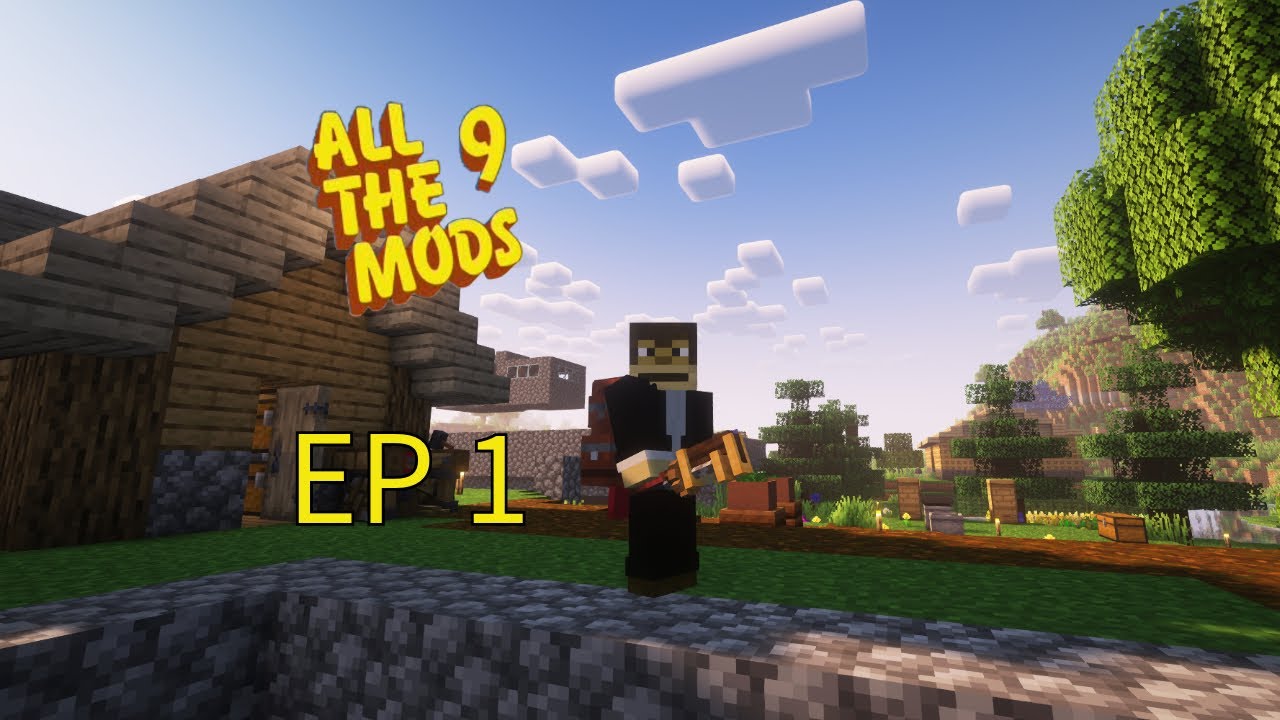 Minecraft ATM9 with BckWrdsHntr EP 1: The Start - YouTube
