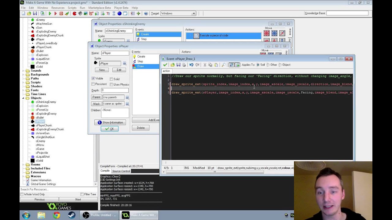 Make A Game #15: Animation and screen-shake - YouTube