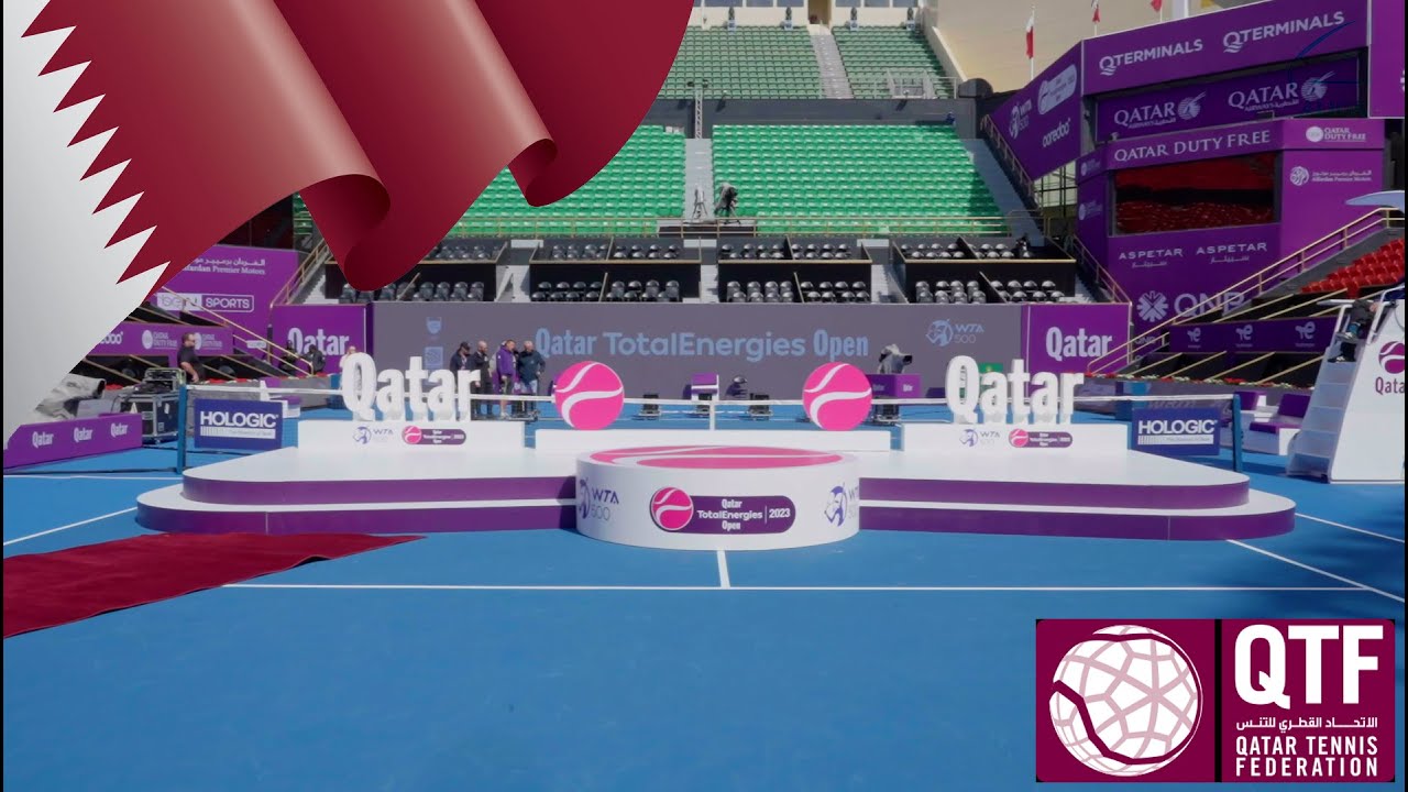 Presentation Stage for "QATAR TOTAL OPEN" Finals Ceremony - YouTube