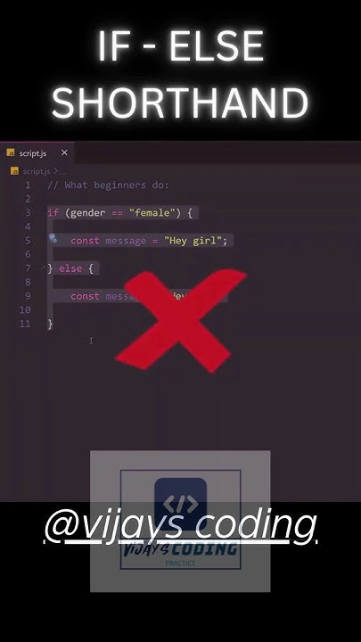 #if - #else condition shorthand #tips & #tricks | #shorts #like #share ...
