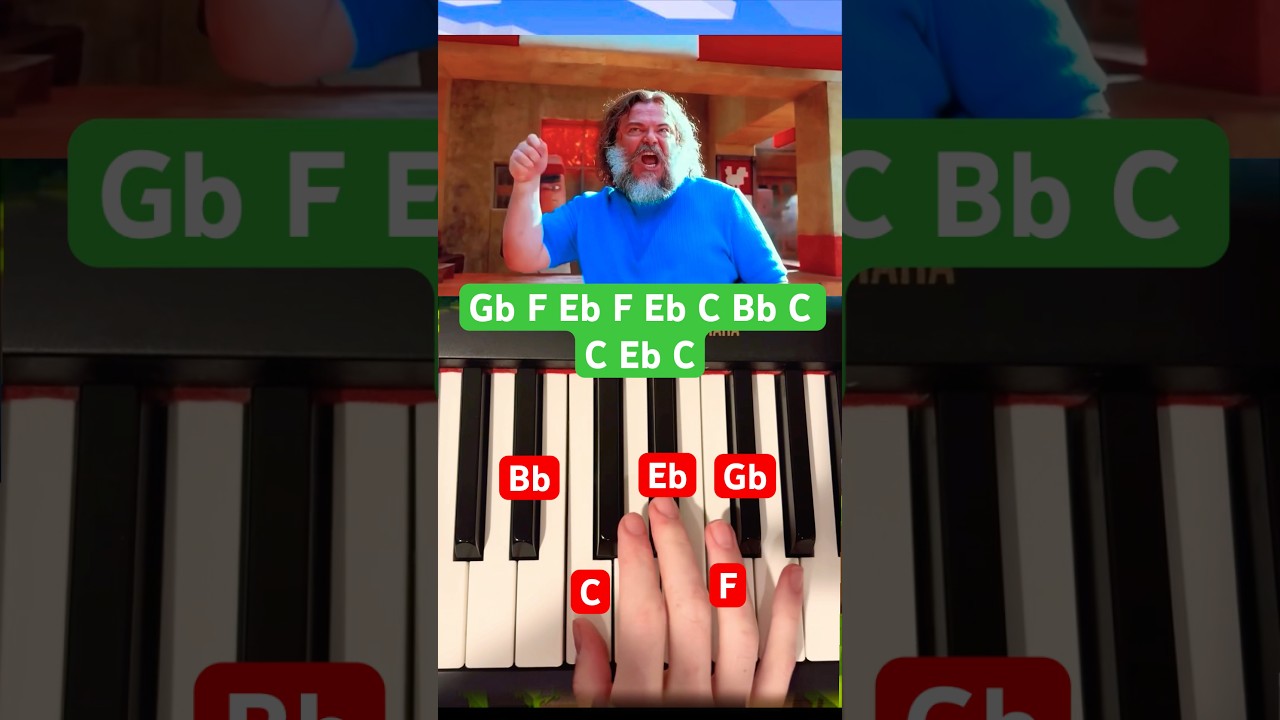 Minecraft Movie Chicken Lava Song 🔥🐥🎹 #minecraft #minecraftmovie Chords ...