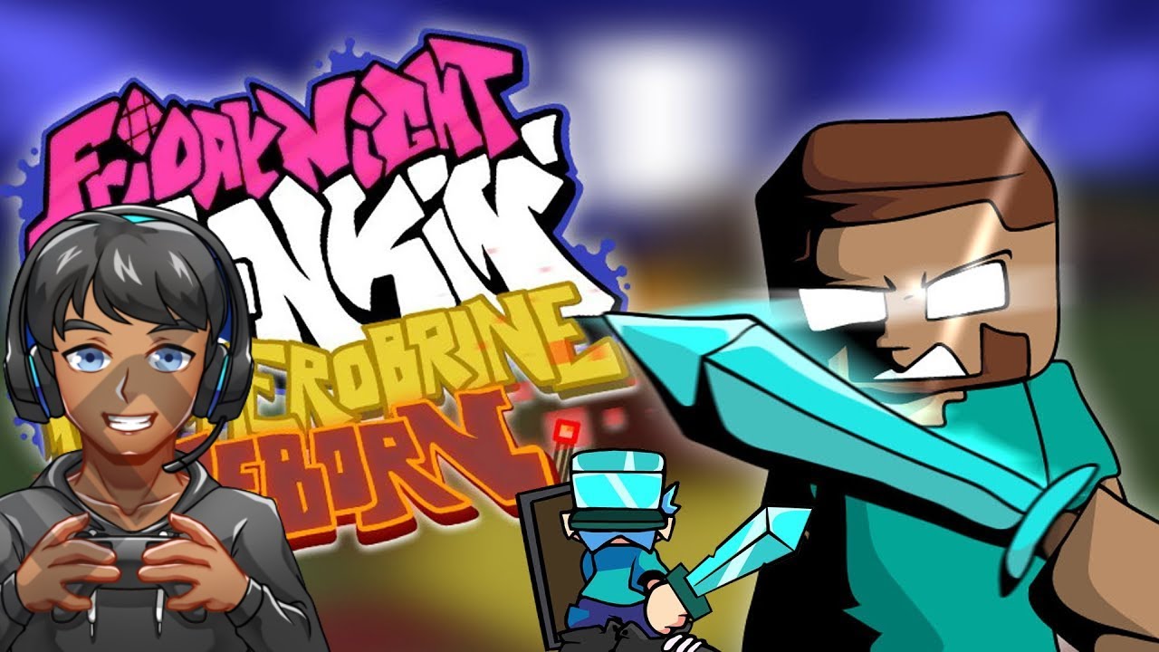 Friday Night Funkin' VS Herobrine Reborn FULL WEEK (FNF Mod/Hard ...