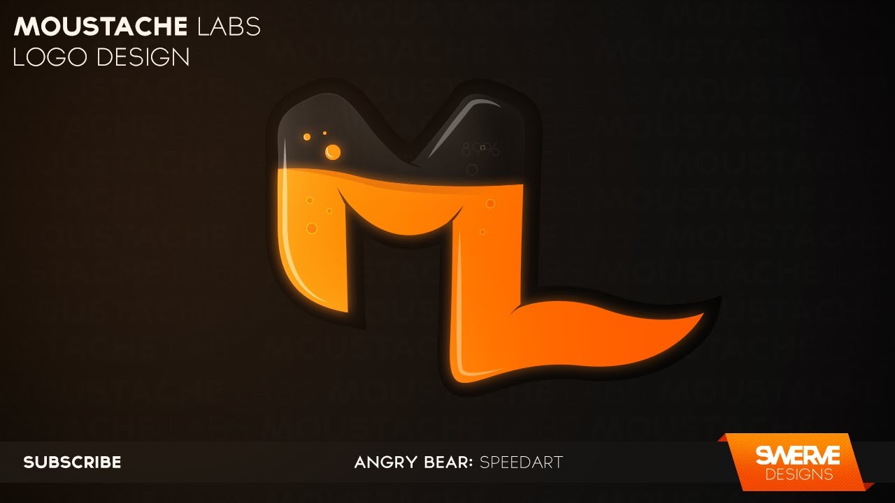 Swerve™ Graphic designer: Speedart | "Moustache Labs" Logo Design ...
