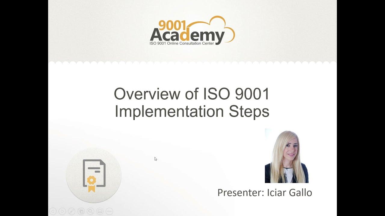 WEBINAR | Overview of ISO 9001 implementation steps - YouTube
