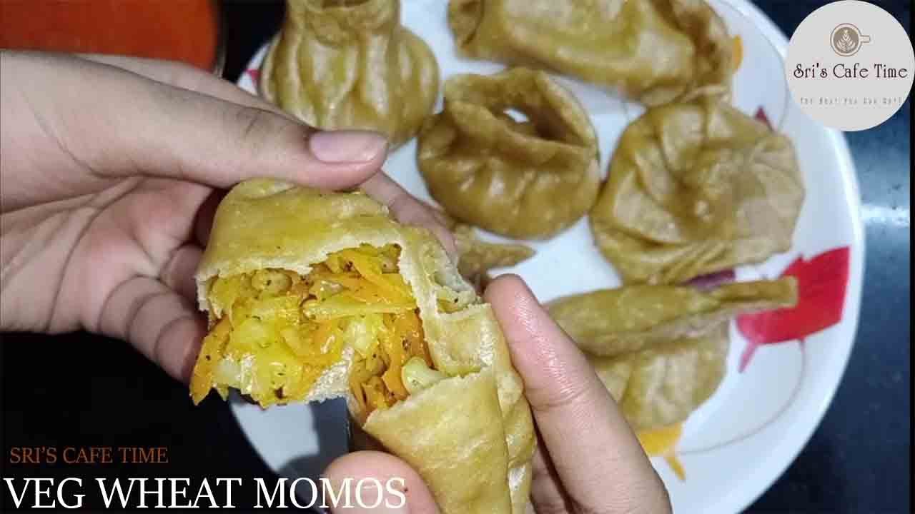 Veg Wheat Momos /Momos using Wheat flour /Momos Chutney/ Sri's Cafe ...