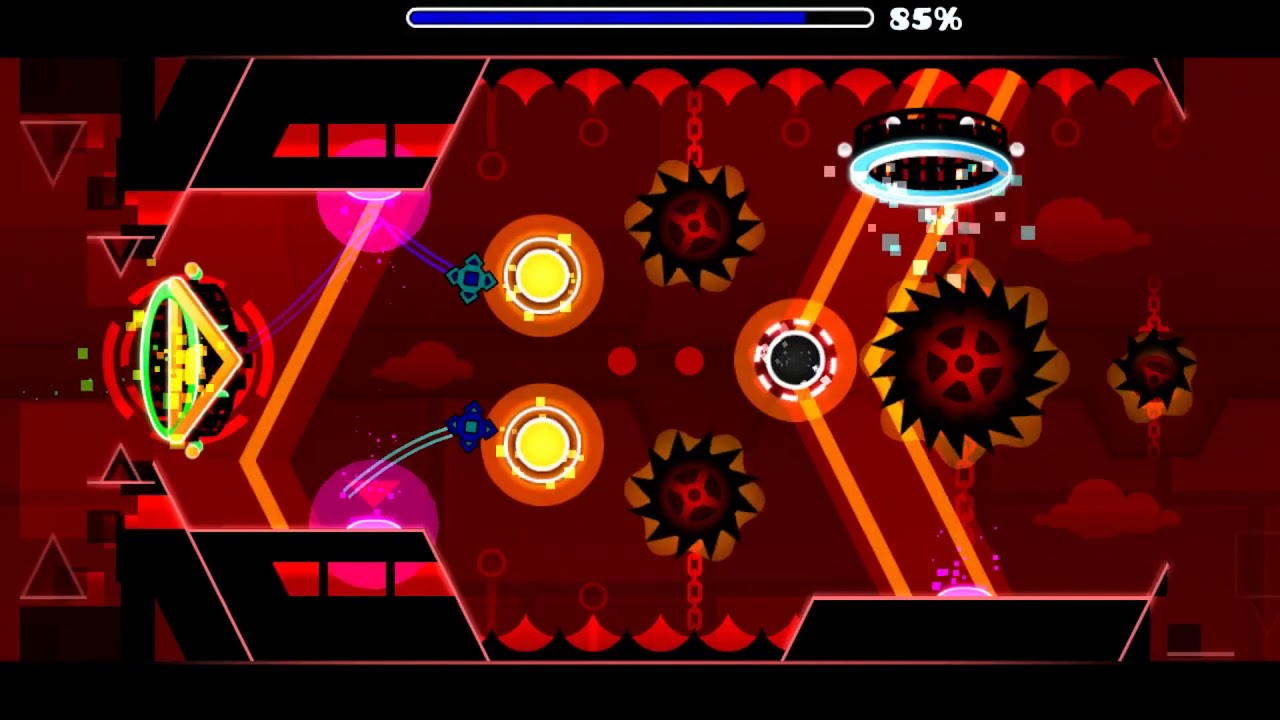 Geometry Dash - Hyperio Technia by ML500 (and others) (All Coins) - YouTube