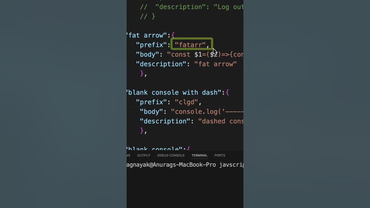 VS Code , code snippet - YouTube