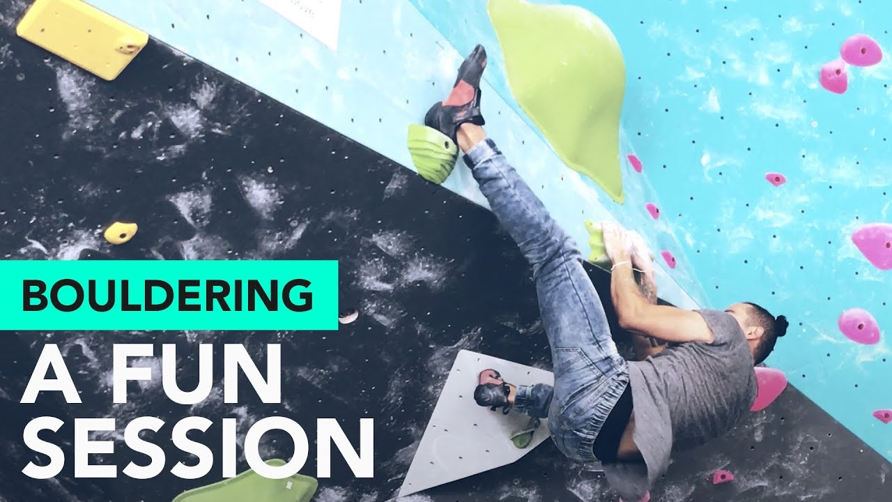 A fun bouldering session at Cliffs of ID - YouTube