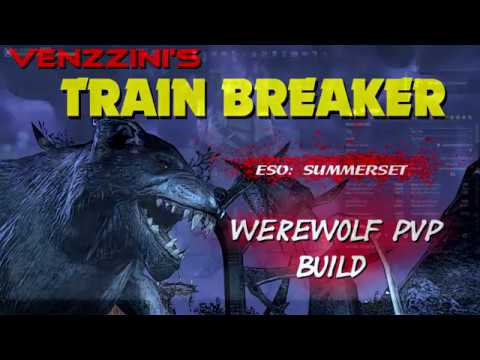 ESO: "Train Breaker" Werewolf PVP build summerset - YouTube
