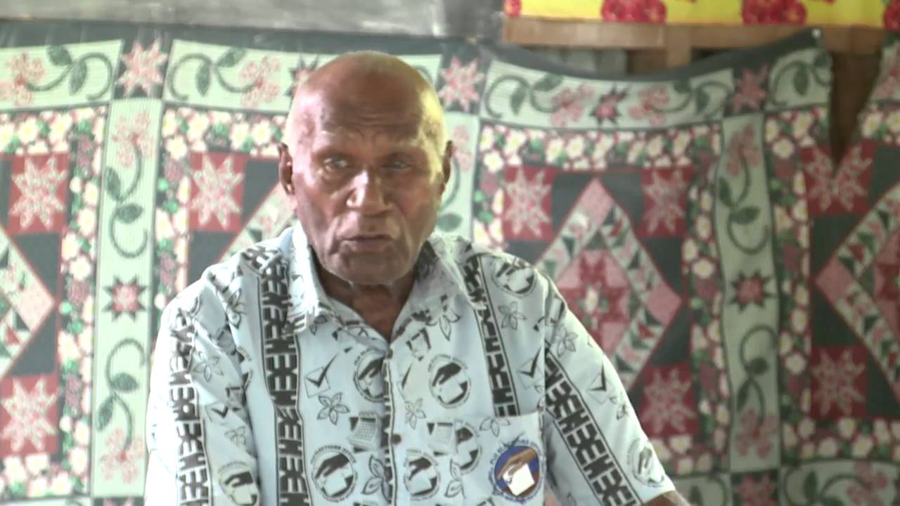 Fijian Chief Turaga na Tui Cawanisa on behalf of Lewa village thanks ...