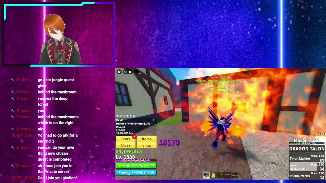 Getting Max Mastery With Dragon Talon in Blox Fruits - YouTube