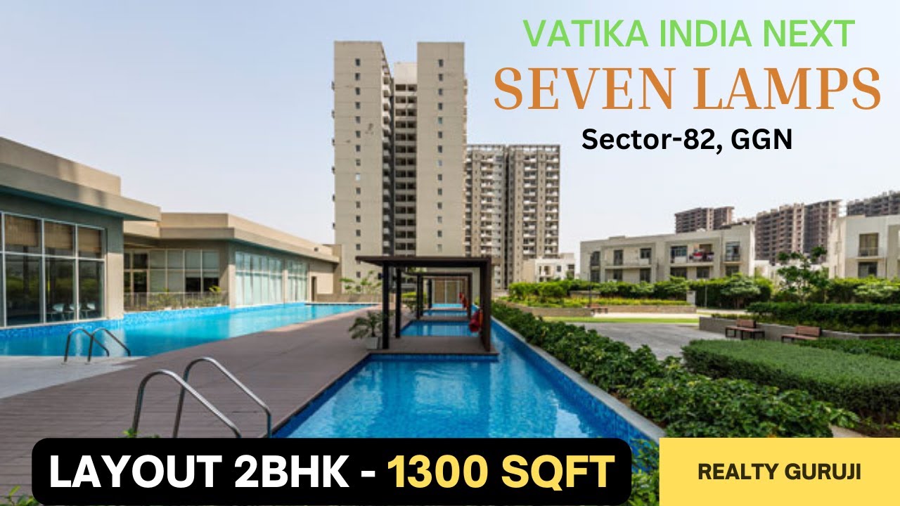 2bhk Layout of Vatika Seven Lamps || Sector 83 - YouTube