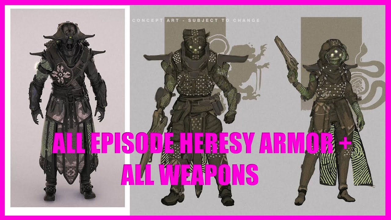 Destiny 2 Heresy all seasonal armor and weapons #destiny2 # ...