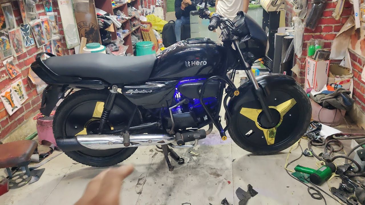 Purani Bike Ko Showroom Condition Bana Di 🔥 | Hero Splendor modified ...