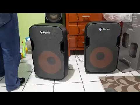 Bafle Steren Modelo BAF-1555BT conectados inalámbricamente vía ...