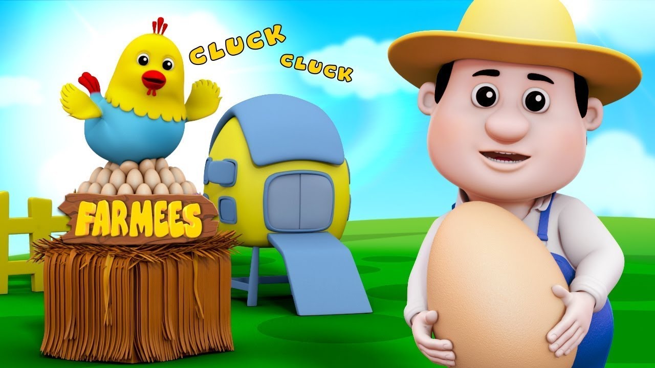 Cluck Cluck Hen | Original Nursery Rhymes | Kids Songs | Baby Rhymes by ...