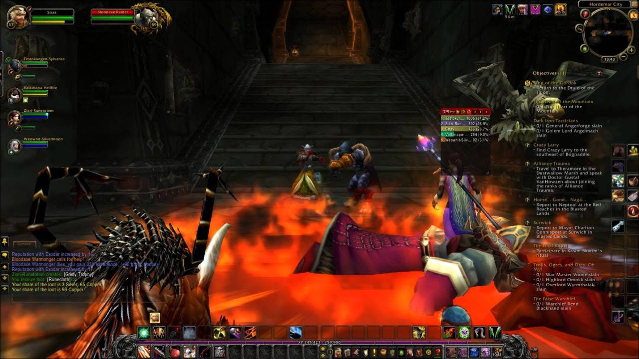 Lower Blackrock Spire - Dungeon Run - World of Warcraft - Rogue - YouTube