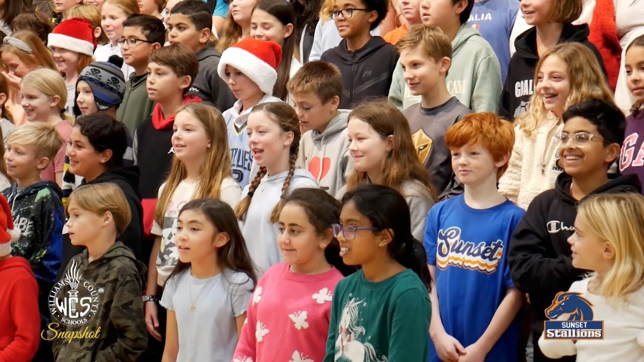Sunset Elementary fifth graders perform winter concert - YouTube